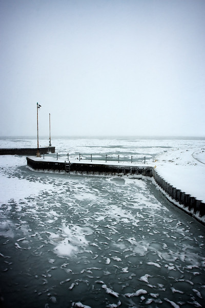Frozen Harbor Entrance | LeahC's Photos